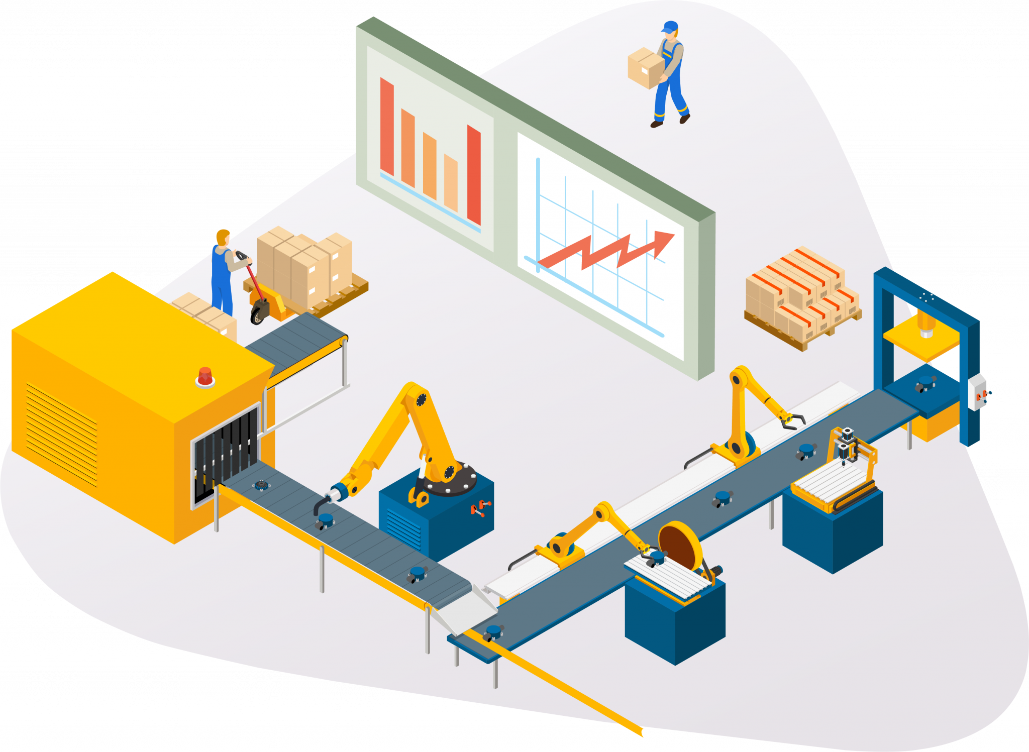 Large-screen digital signage for AIC meetings